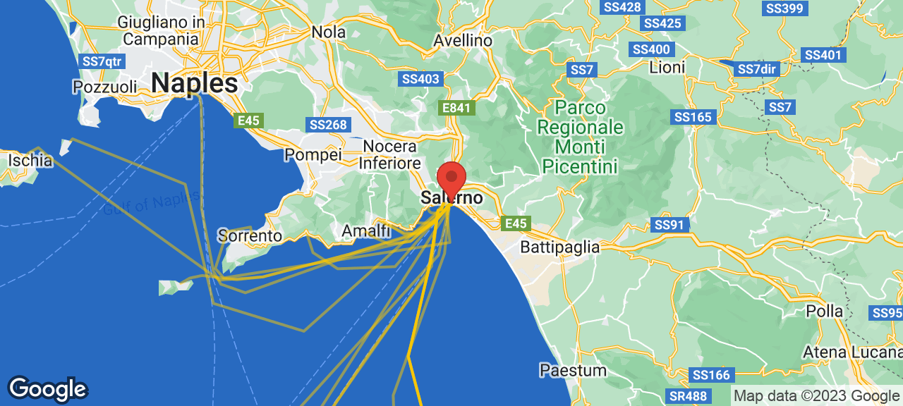 Nave Salerno Trapani Map